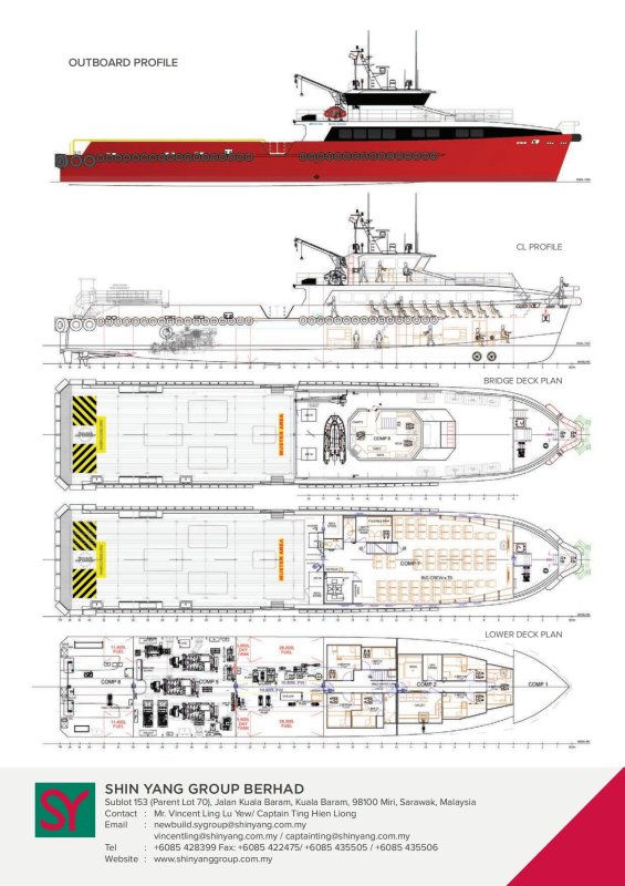 SHIN YANG Group - Portfolio - 42m Fast Crew Boat